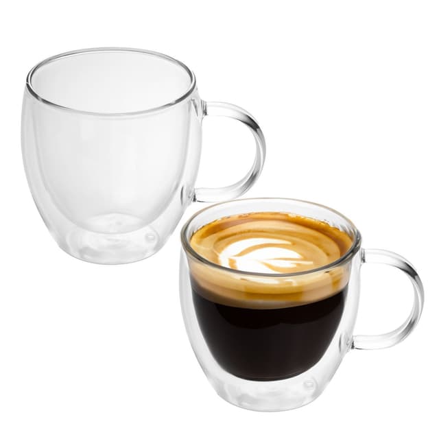 2x Teglas Kaffeglas Kaffekopp Mugg Termoglas 100-150ml - Elgiganten ...