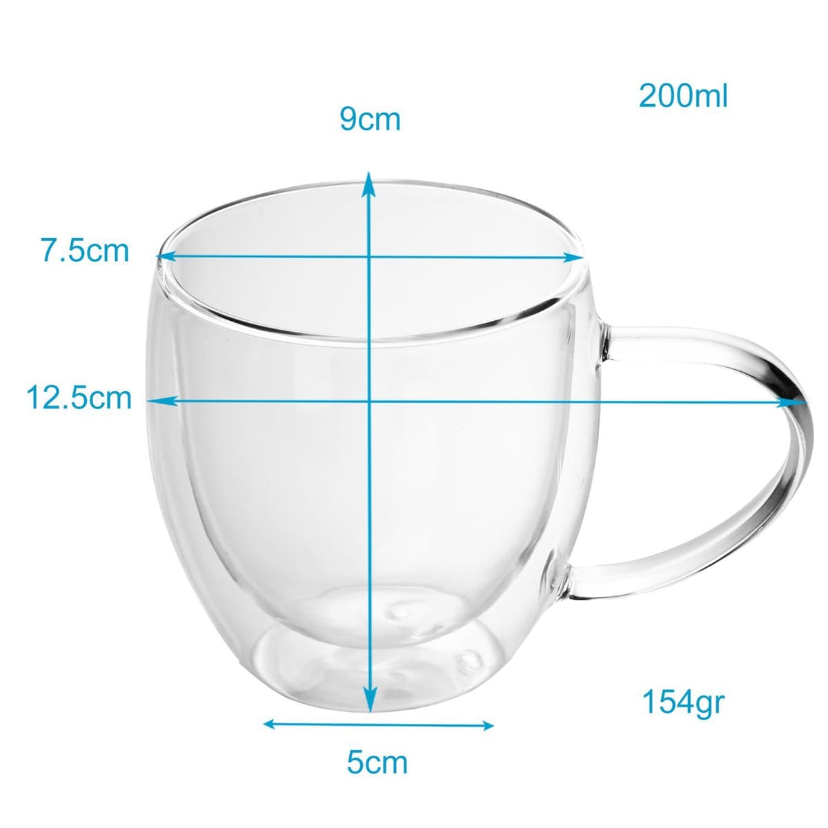 4x Termisk Glass 200-300 ml Teglass Kaffeglass - Elkjøp | Elkjøp