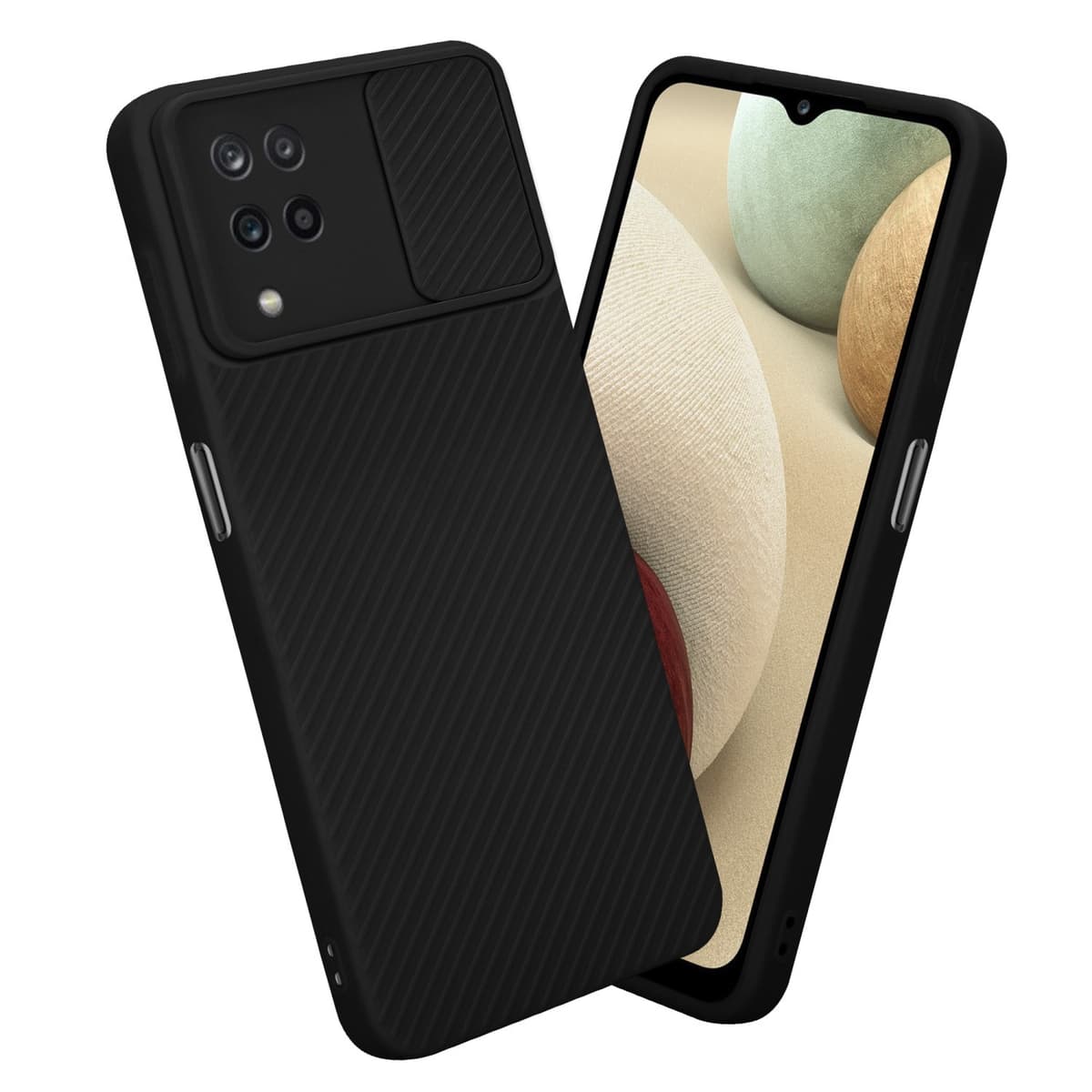 Deksel Samsung Galaxy A12 / M12 cover (svart) - Elkjøp