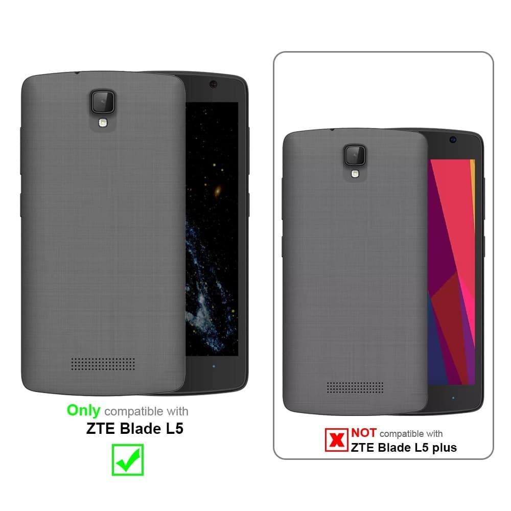 ZTE Blade L5 lommebokdeksel case (brun) - Elkjøp