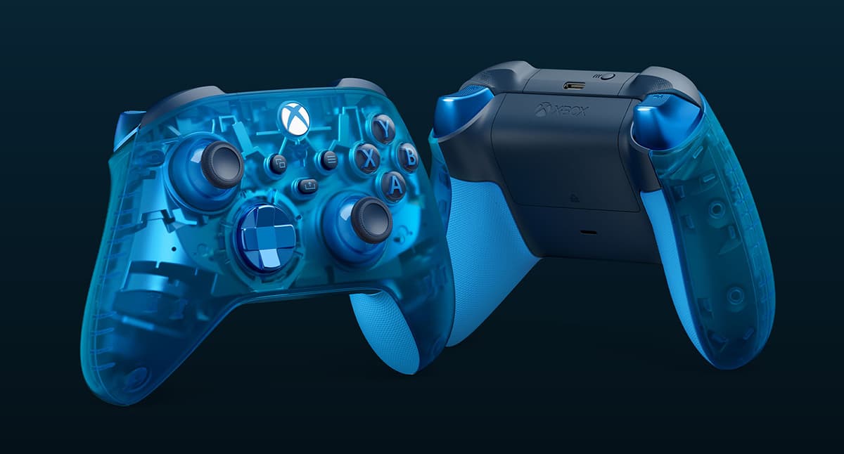 Xbox Sky Cypher kontroller (Blue Transparent) - Elkjøp