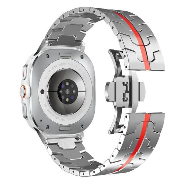 Iron Man rustfritt klokkereim Samsung Galaxy Watch Ultra (2025) - Søl ...