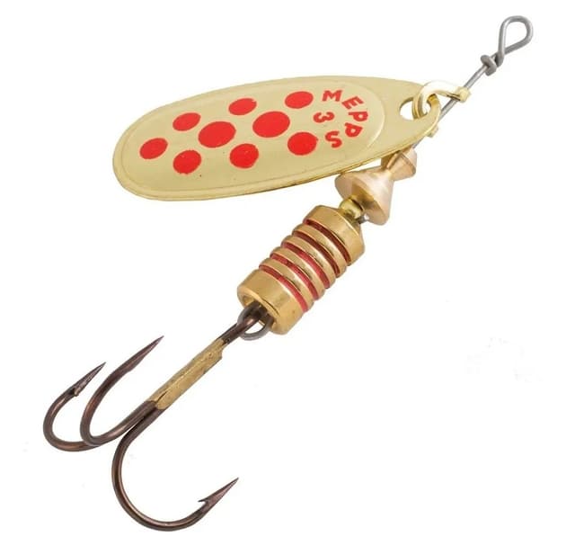 Spinner MEPPS COMET-3 6,5g gull/røde prikker - Elkjøp | Elkjøp