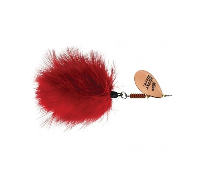 Spinner Giant Marabou 40g kobber/rød hale, MEPPS - Elkjøp | Elkjøp