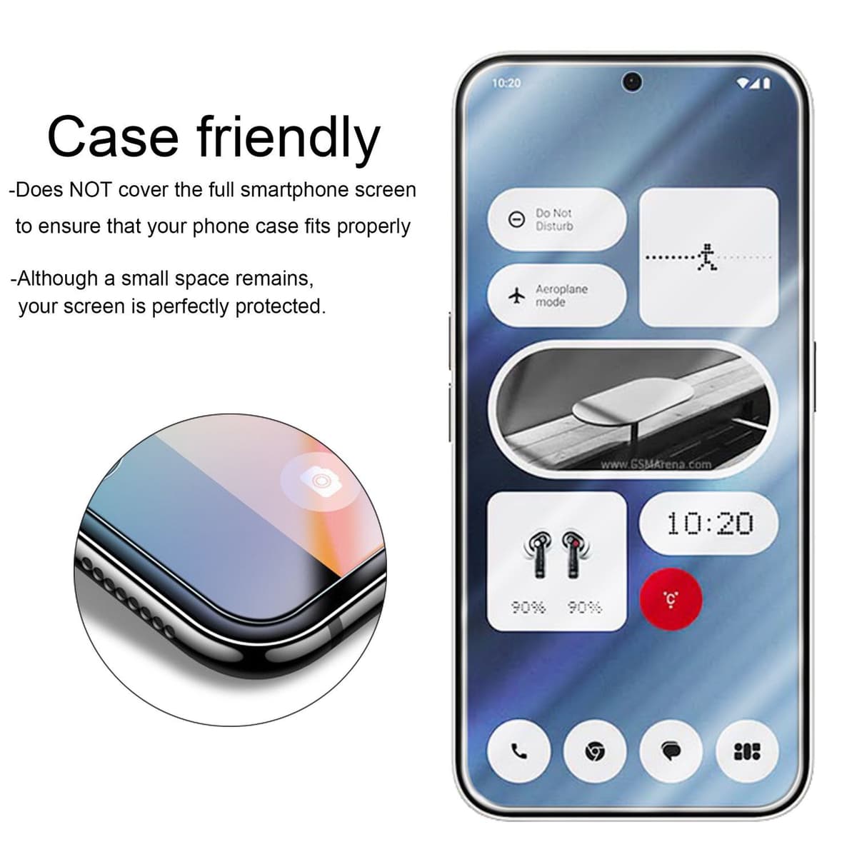 Nothing Phone 2a 3x Skjermbeskytter Beskyttelsesfilm - Elkjøp