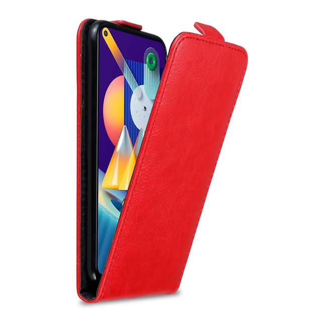 Samsung Galaxy A11 / M11 deksel flip cover (rød) - Elkjøp