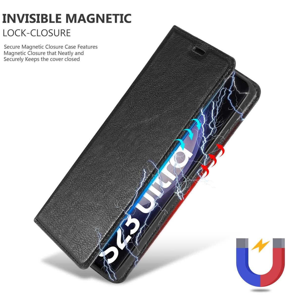 Samsung Galaxy S23 ULTRA Skal Fodral Case (Svart) - Elgiganten