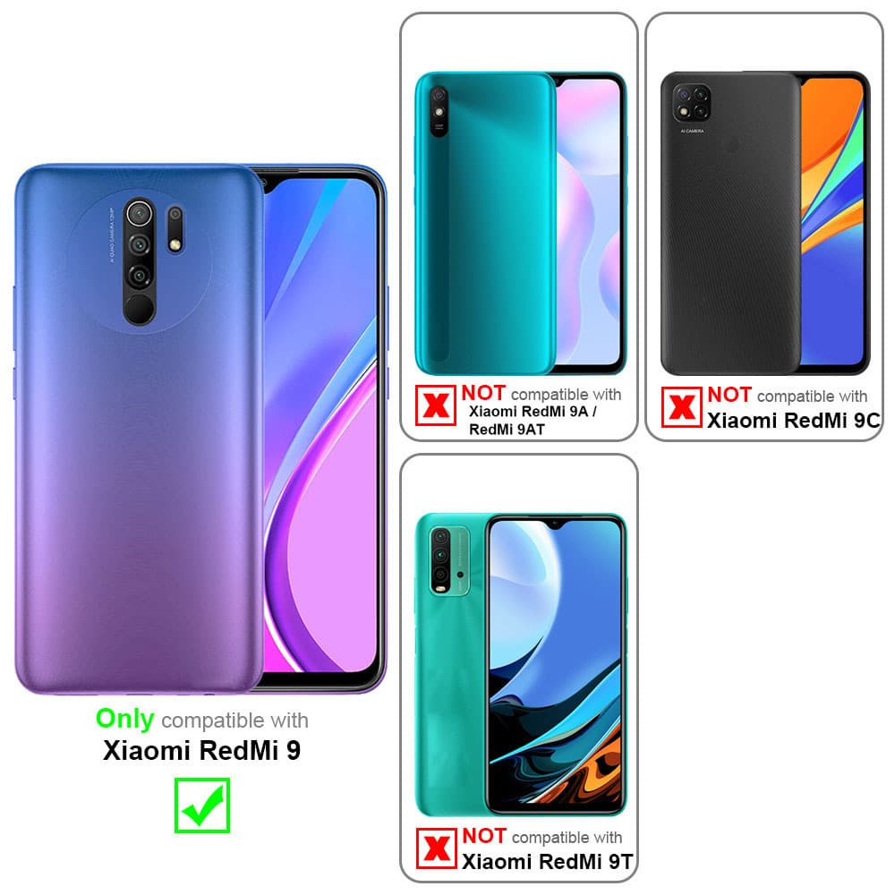 Xiaomi RedMi 9 lommebokdeksel case (rød) - Elkjøp