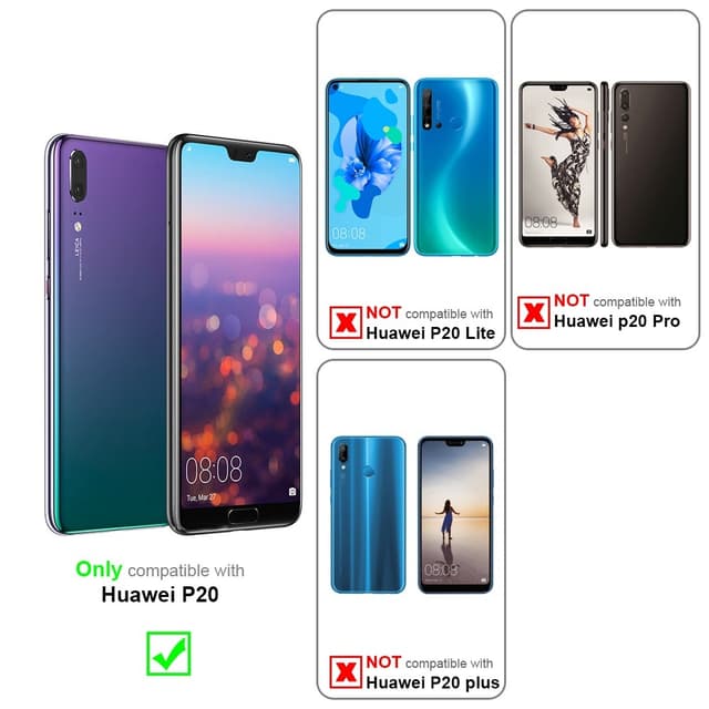 Huawei P20 Skal Fodral Case (Grå) - Elgiganten