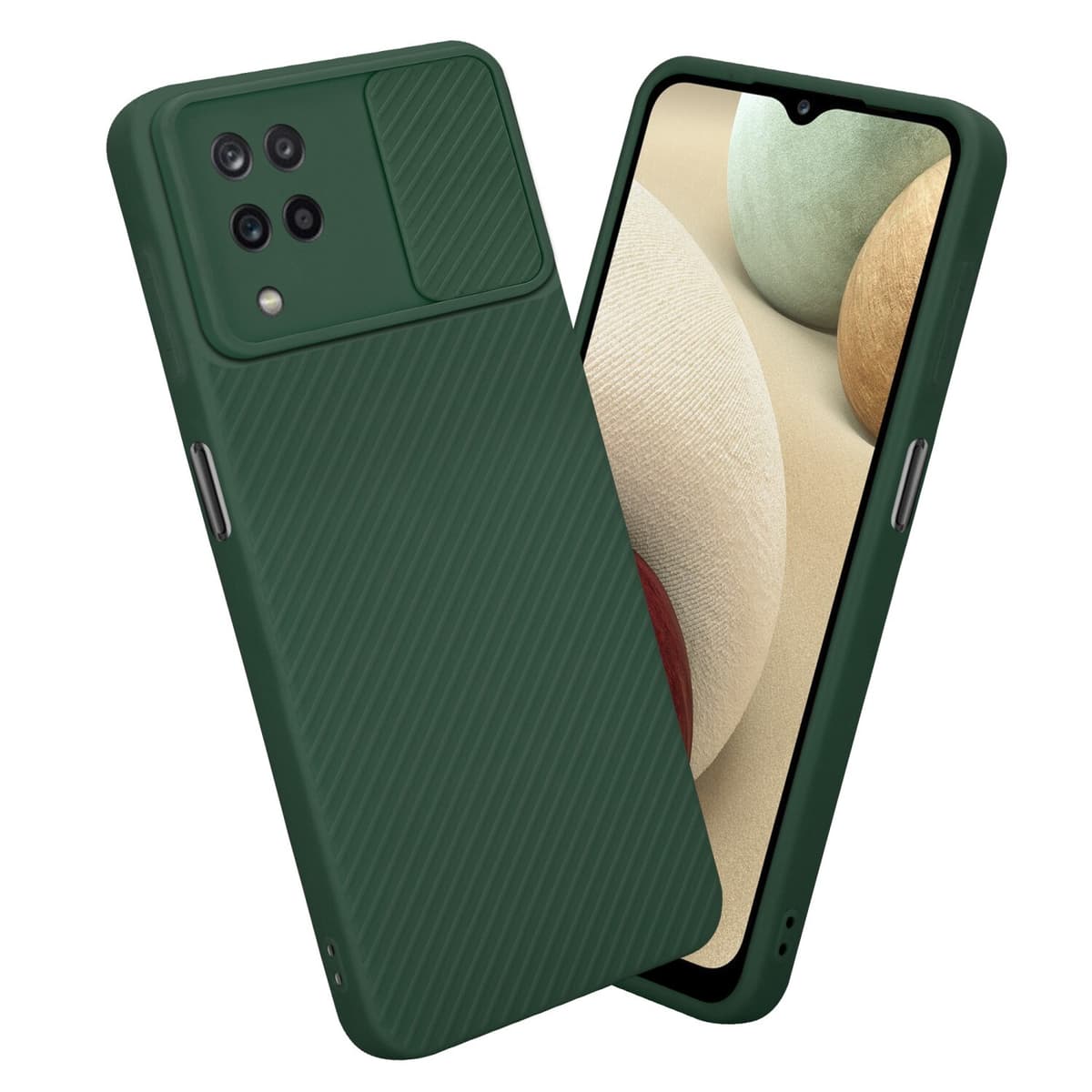 Deksel Samsung Galaxy A12 / M12 cover (grønn) - Elkjøp