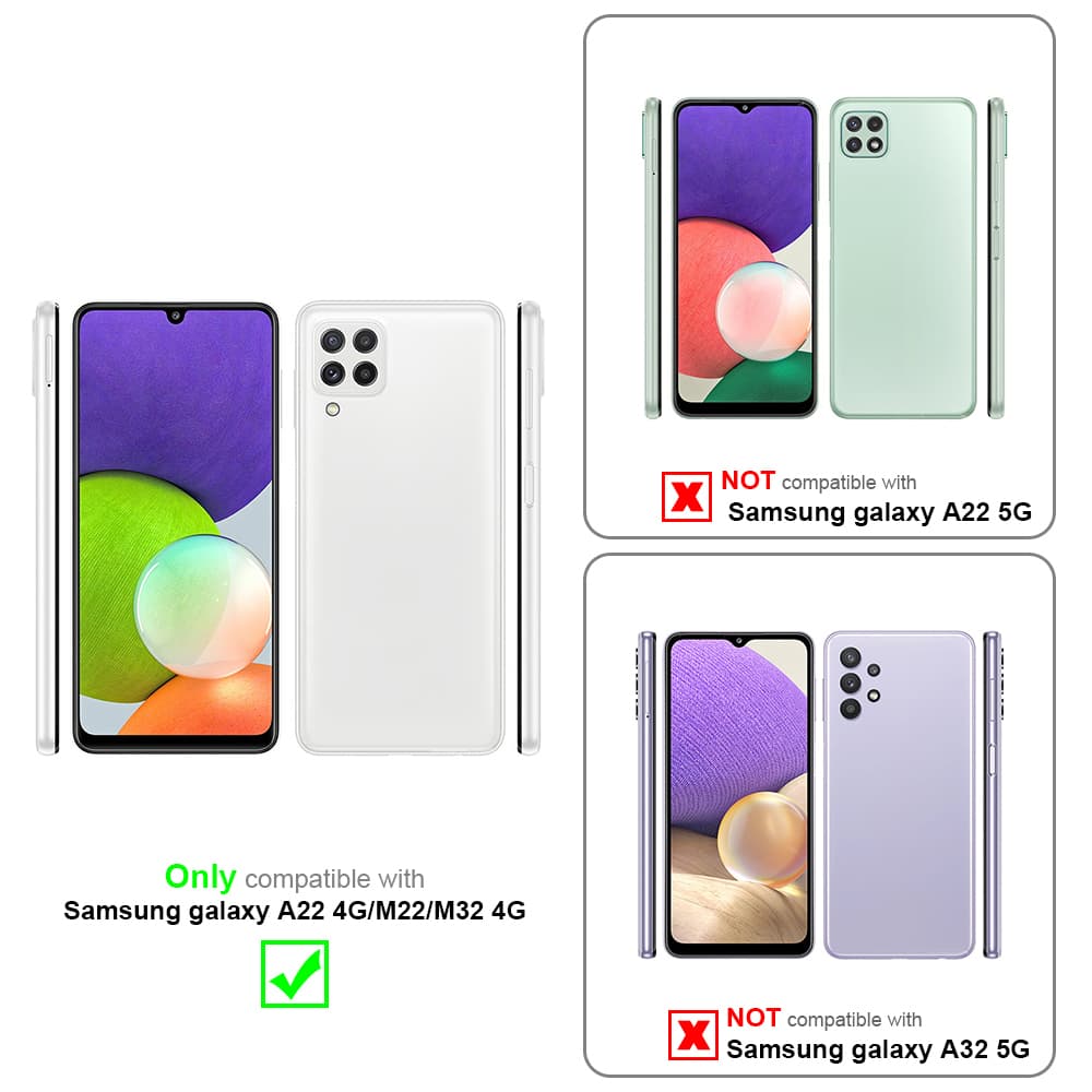 Samsung Galaxy A22 4G / M22 / M32 4G lommebokdeksel - Elkjøp