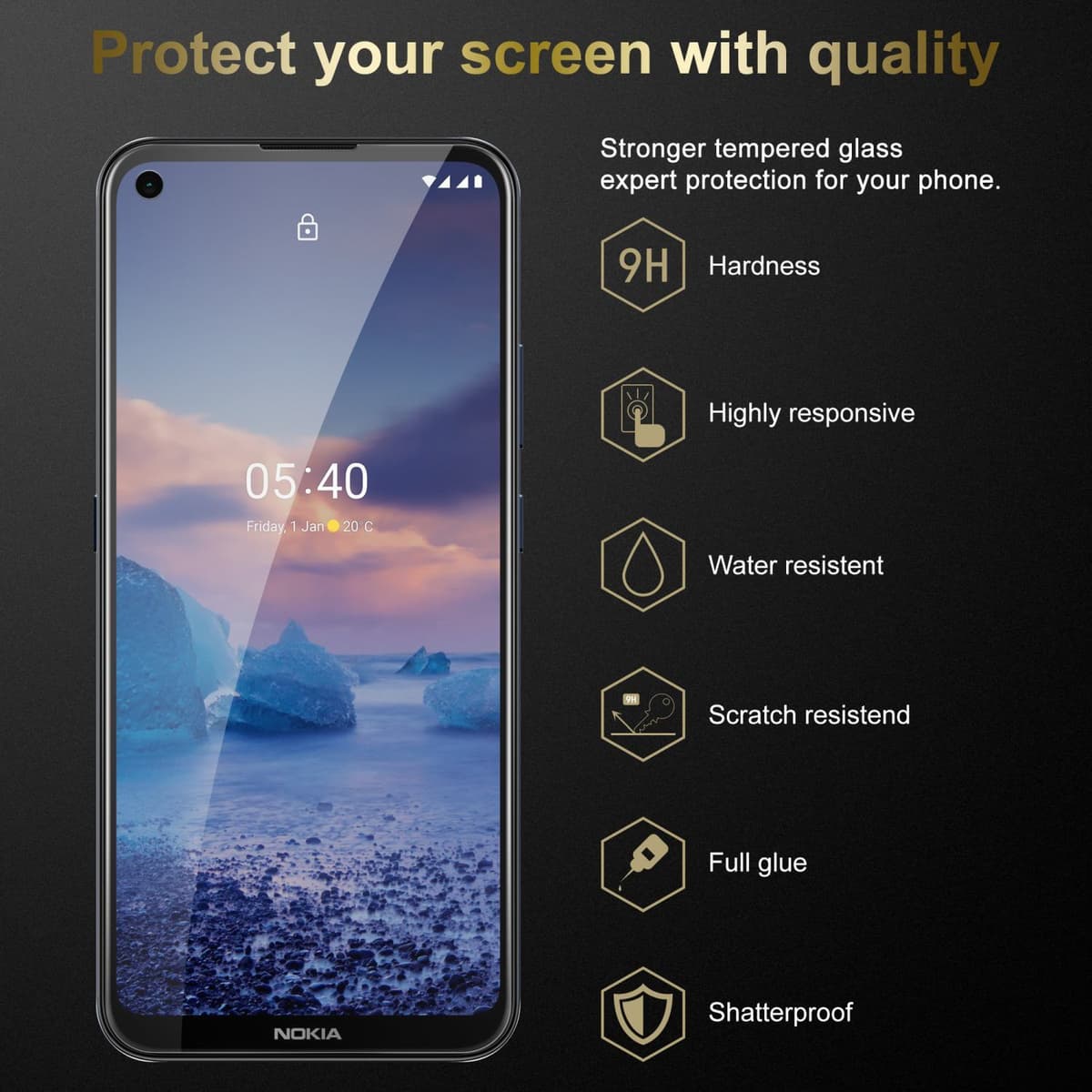Nokia 5.4 3x Skjermbeskytter Skärmskydd - Elkjøp | Elkjøp