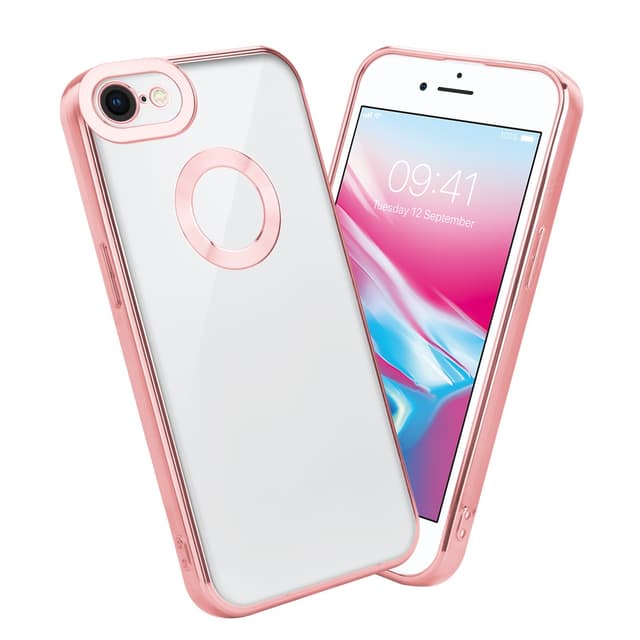 iPhone 7 / 7S / 8 / SE 2020 silikondeksel Krom case - Elkjøp
