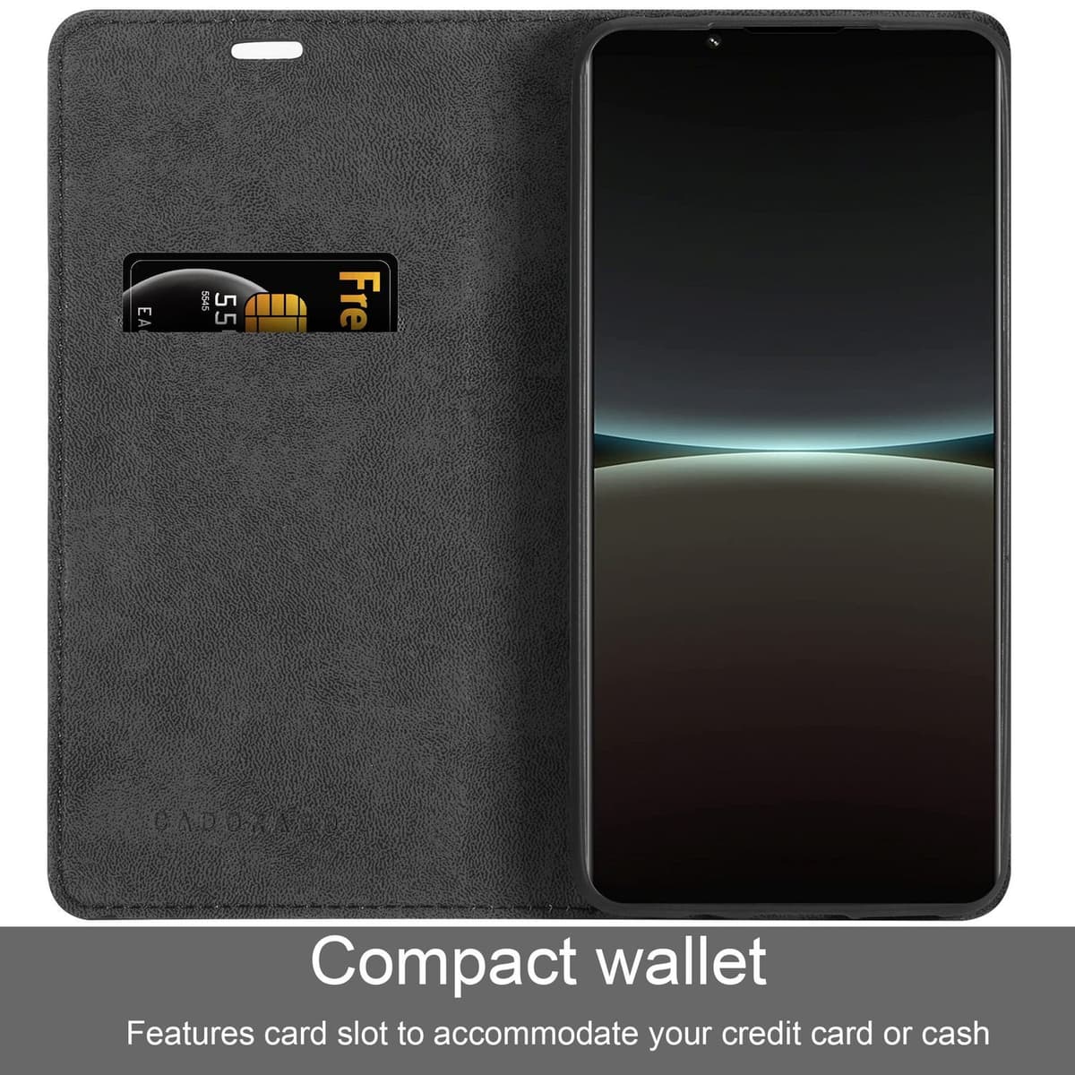 Sony Xperia 5 IV lommebokdeksel case (svart) - Elkjøp
