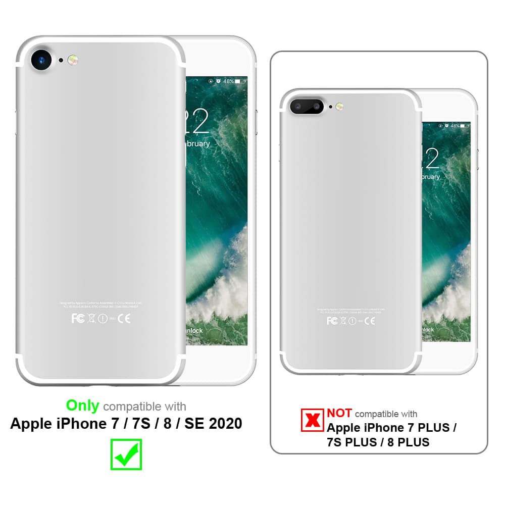 iPhone 7 / 7S / 8 / SE 2020 Deksel med Halskjede (brun) - Elkjøp