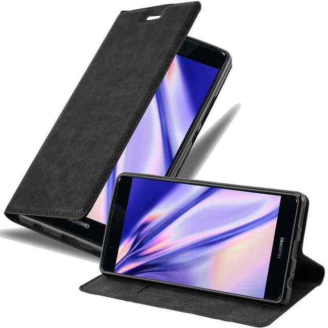 Huawei P9 PLUS lommebokdeksel case (svart) - Elkjøp
