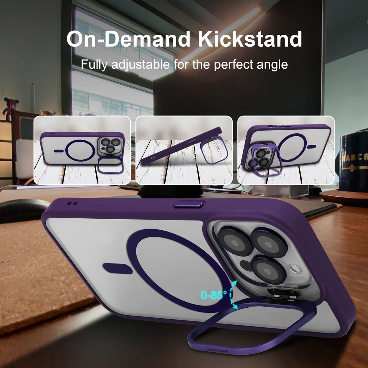 iPhone 15 PRO deksel kompatibel MagSafe (Lilla) - Elkjøp | Elkjøp