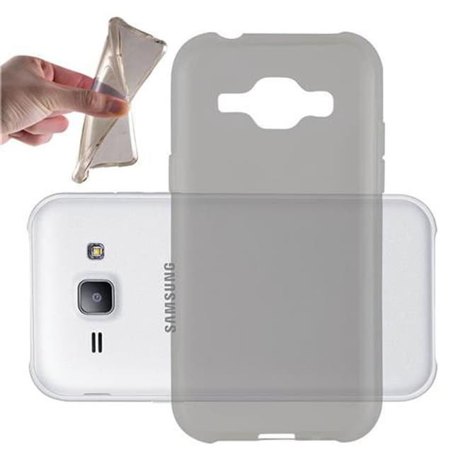 Samsung Galaxy J1 2015 deksel case cover (svart) - Elkjøp