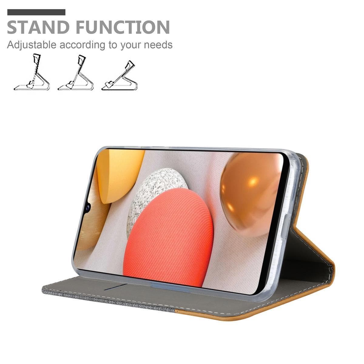 Samsung Galaxy A42 4G lommebokdeksel etui (grå) - Elkjøp | Elkjøp