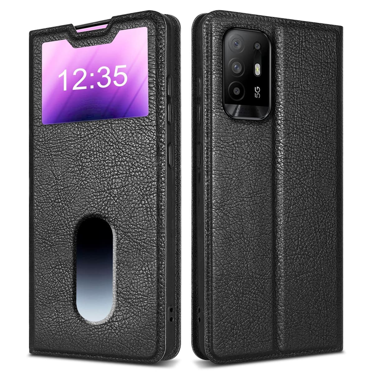 Oppo A94 5G lommebokdeksel cover (svart) - Elkjøp