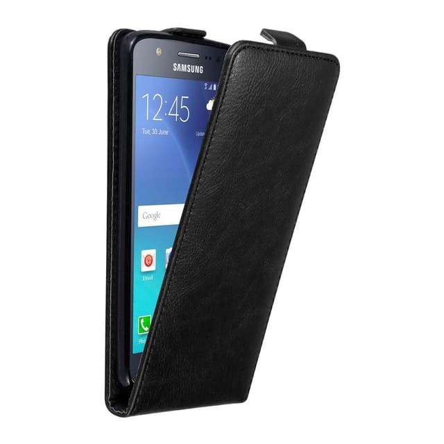 Samsung Galaxy J5 2015 deksel flip cover (svart) - Elkjøp