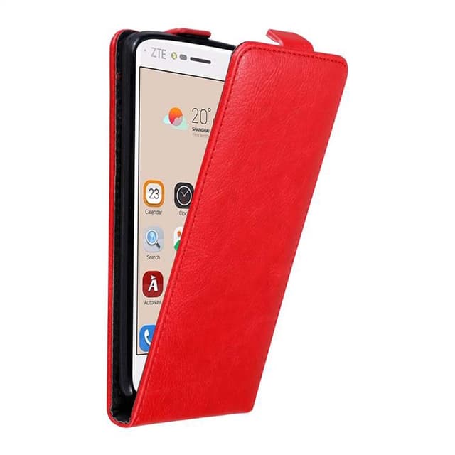 ZTE Blade V8 deksel flip cover (rød) - Elkjøp