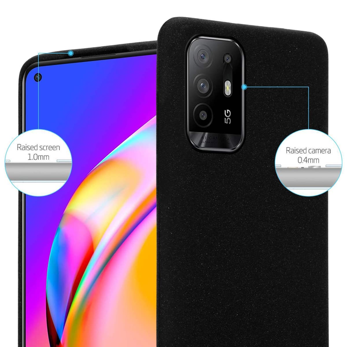 Deksel Oppo A94 5G case (svart) - Elkjøp