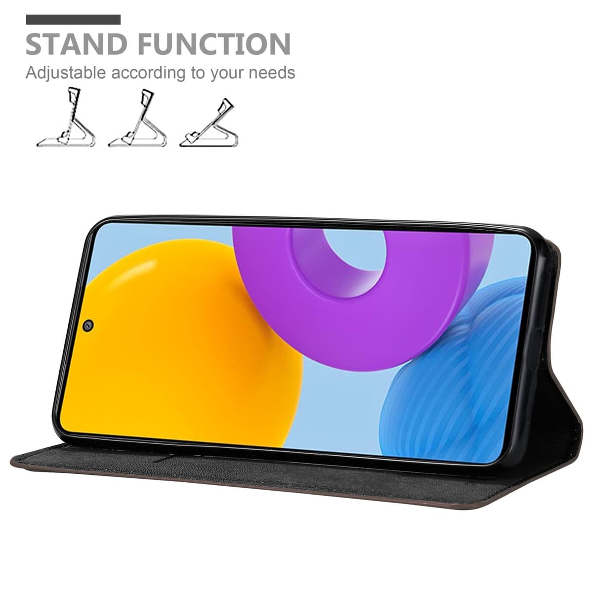 Samsung Galaxy M52 5G lommebokdeksel case (brun) - Elkjøp