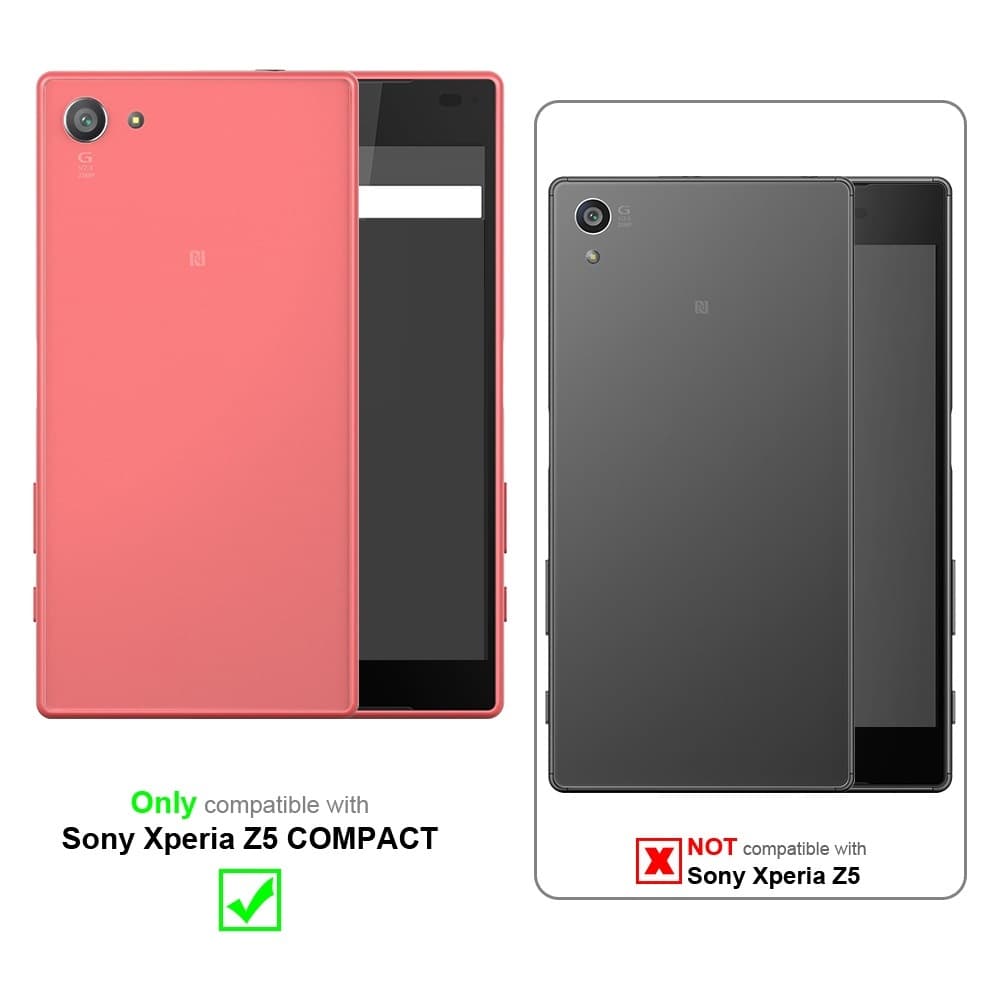 Sony Xperia Z5 COMPACT Deksel Flip Case (svart) - Elkjøp