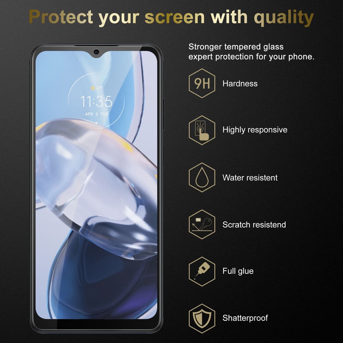 Motorola MOTO E22 / E22i 3x Skjermbeskytter - Elkjøp