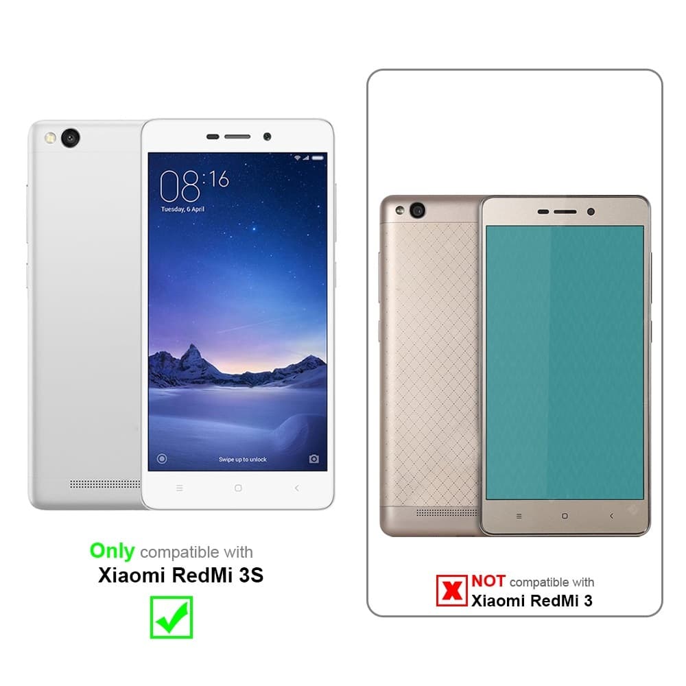Xiaomi RedMi 3S lommebokdeksel case (rød) - Elkjøp