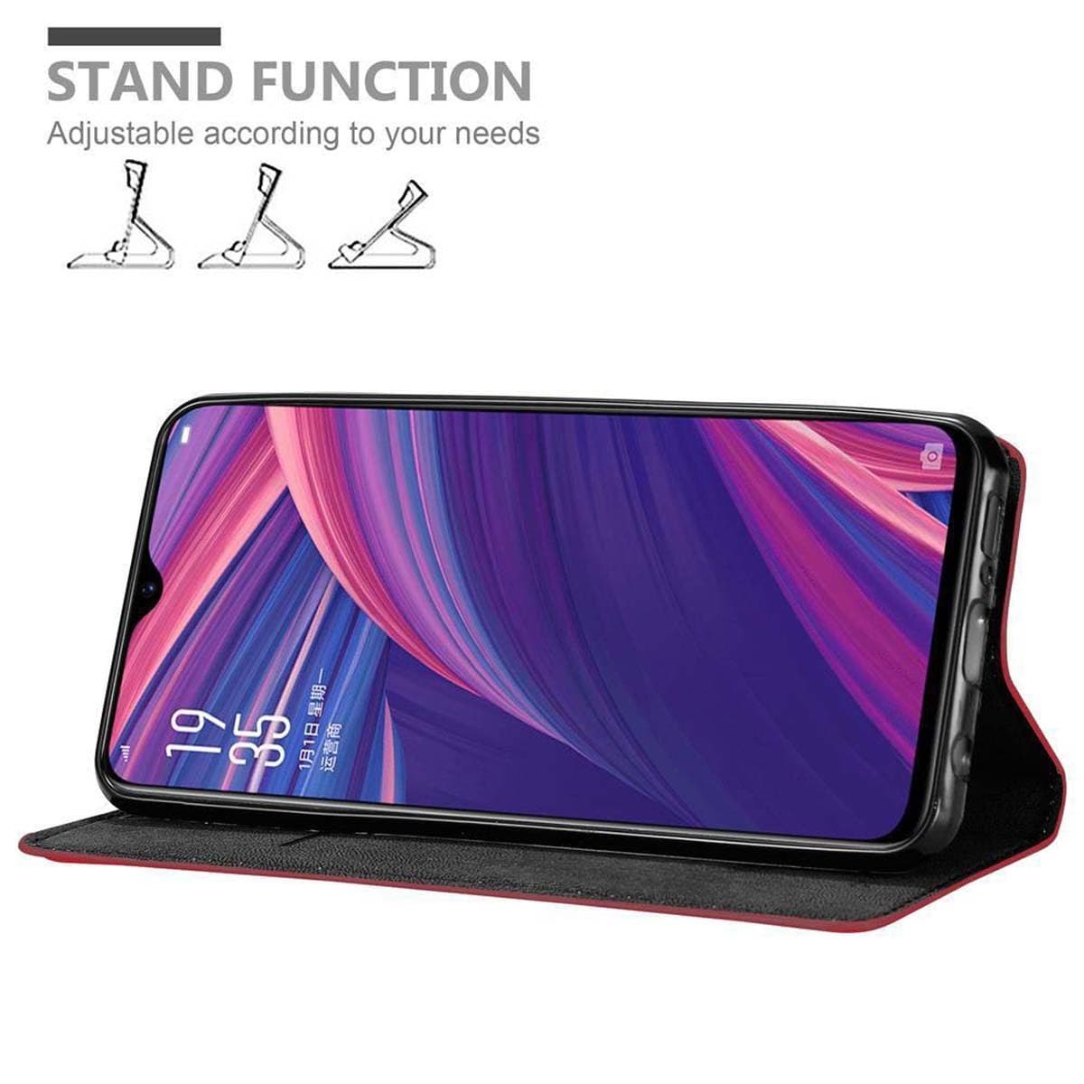 Oppo R17 PRO lommebokdeksel case (rød) - Elkjøp | Elkjøp