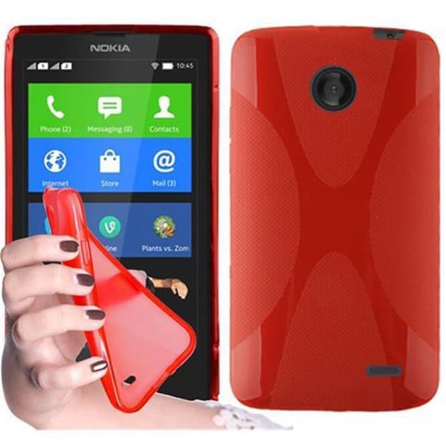 Nokia X Deksel Case Cover (rød) - Elkjøp