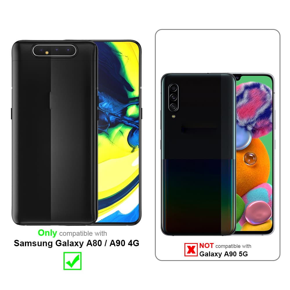 Samsung Galaxy A80 / A90 4G lommebokdeksel case (brun) - Elkjøp