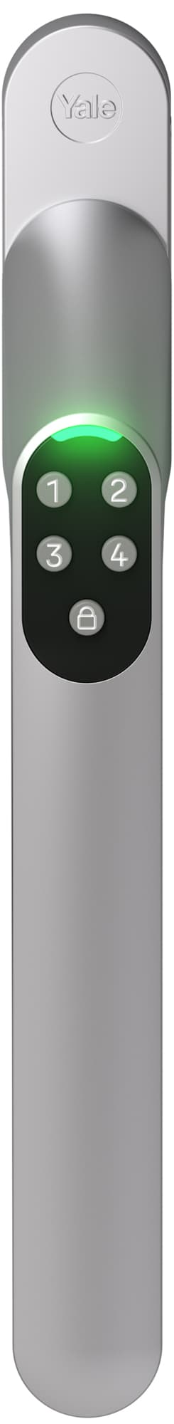 Yale Smart Code Handle rett dørlås (satin chrome) - Elkjøp