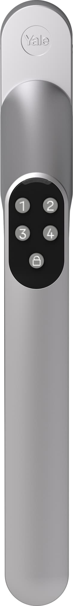 Yale Smart Code Handle rett dørlås (satin chrome) - Elkjøp