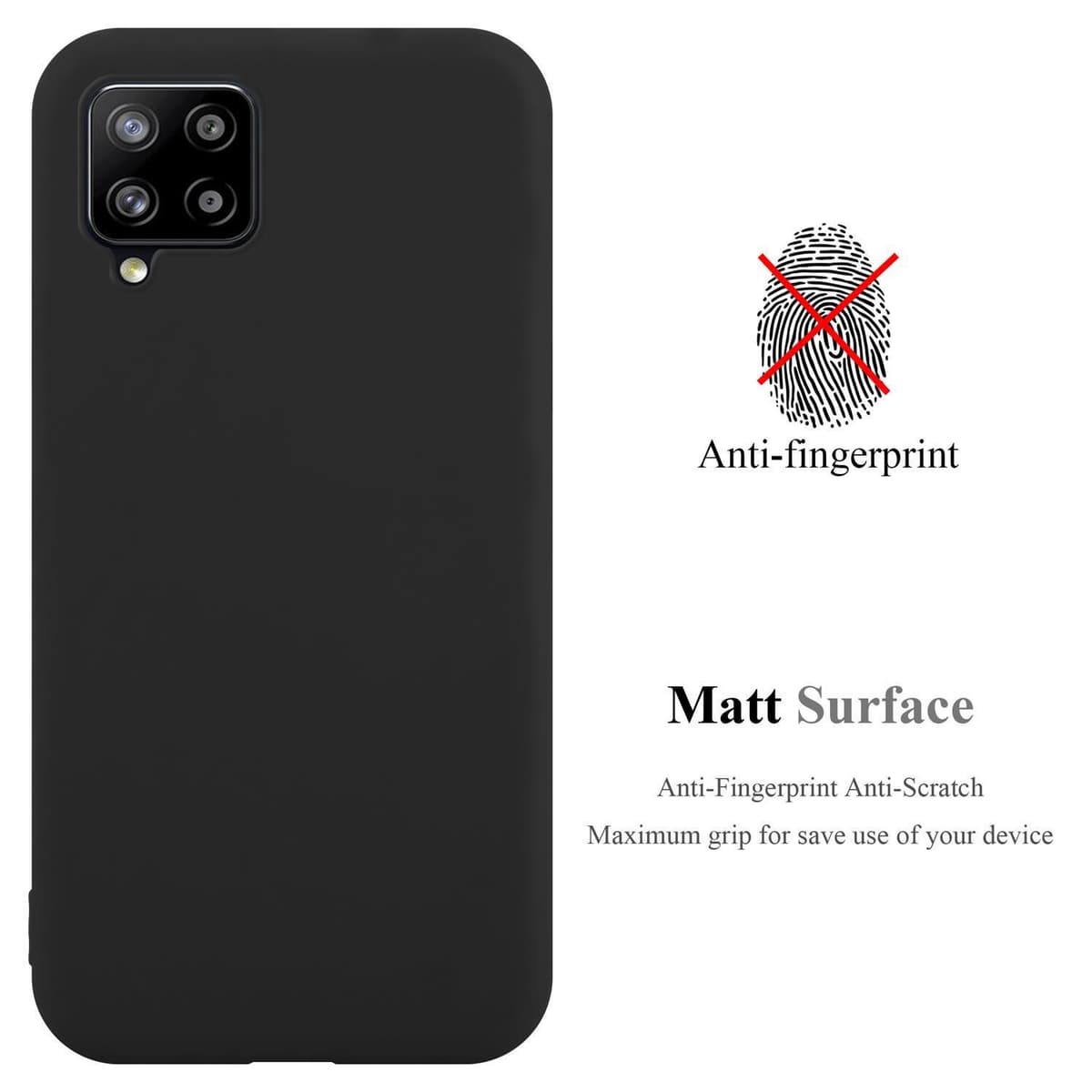 Deksel Samsung Galaxy A42 4G Silikon cover (svart) - Elkjøp | Elkjøp