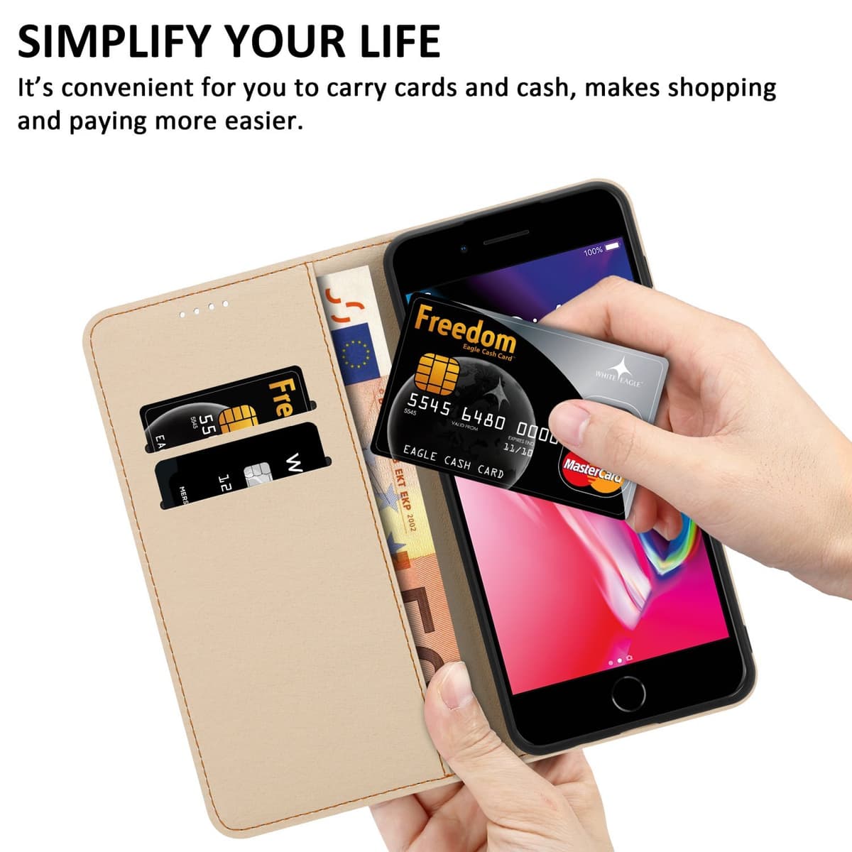 iPhone 7 PLUS / 7S PLUS / 8 PLUS lommebokdeksel etui - Elkjøp | Elkjøp