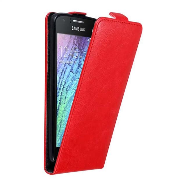 Samsung Galaxy J1 2015 Flipfodral Skal (Röd) - Elgiganten