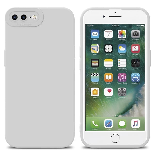 iPhone 7 PLUS / 7S PLUS / 8 PLUS Skal Fodral Case (Vit) - Elgiganten