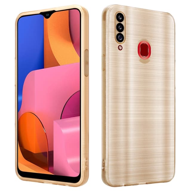 Samsung Galaxy A20s Skal Fodral Case (Guld) - Elgiganten