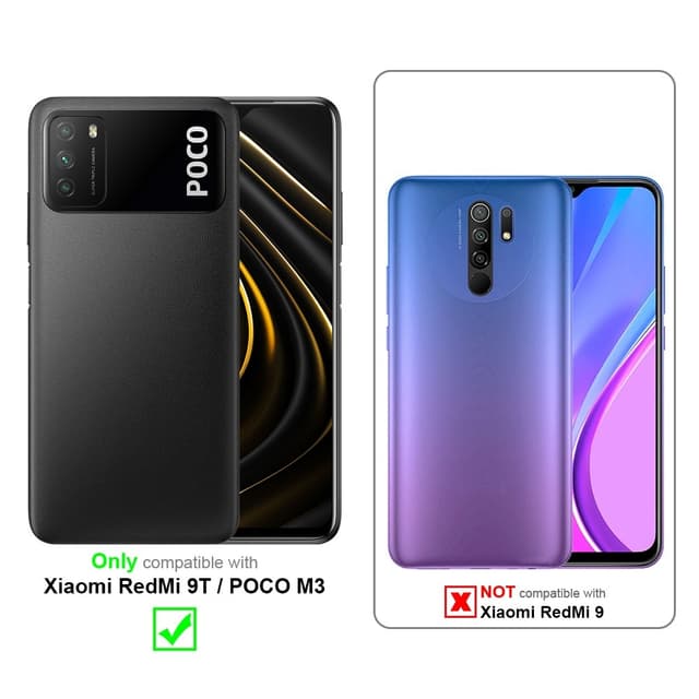 Xiaomi RedMi 9T / POCO M3 Skal Fodral Case (Röd) - Elgiganten