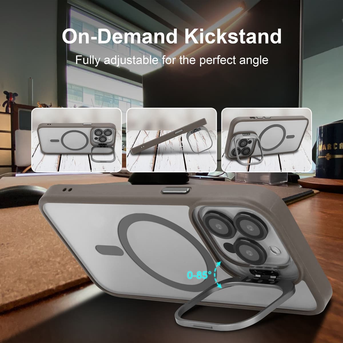 iPhone 15 PRO MAX deksel kompatibel MagSafe (Grå) - Elkjøp | Elkjøp