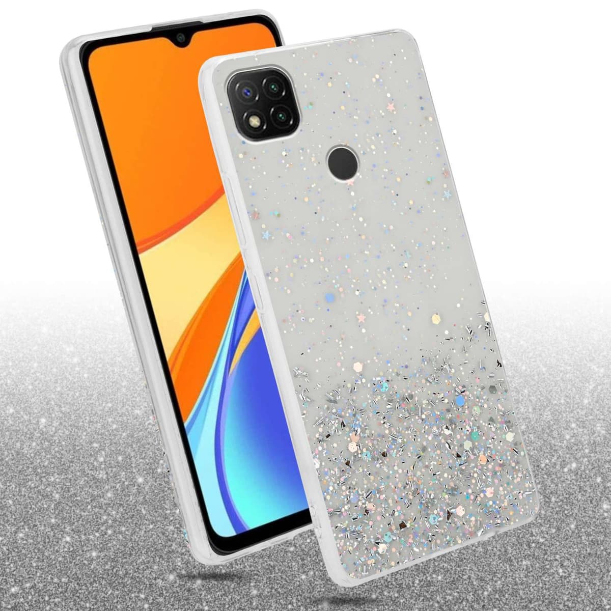 Xiaomi RedMi 9C / RedMi 10A Silikondeksel Glitter - Elkjøp