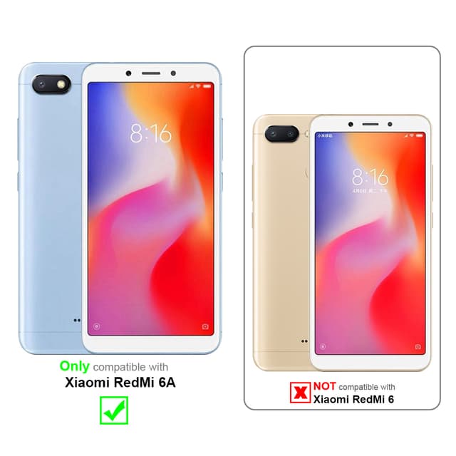 Xiaomi RedMi 6A lommebokdeksel case (svart) - Elkjøp