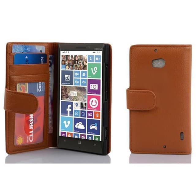Nokia Lumia 929 / 930 lommebokdeksel case (brun) - Elkjøp | Elkjøp