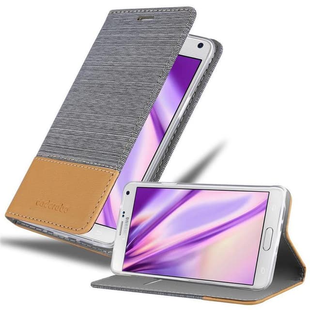 Samsung Galaxy NOTE 4 lommebokdeksel etui (grå) - Elkjøp