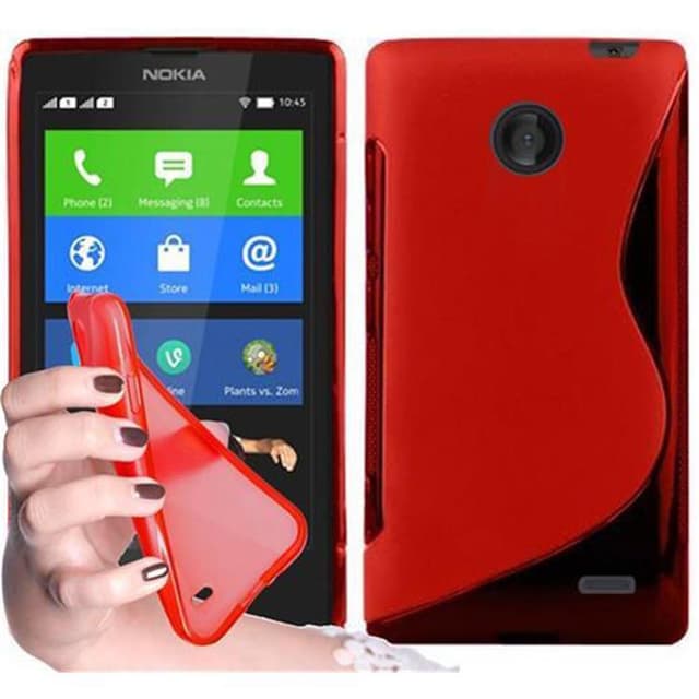 Nokia X silikondeksel case (rød) - Elkjøp