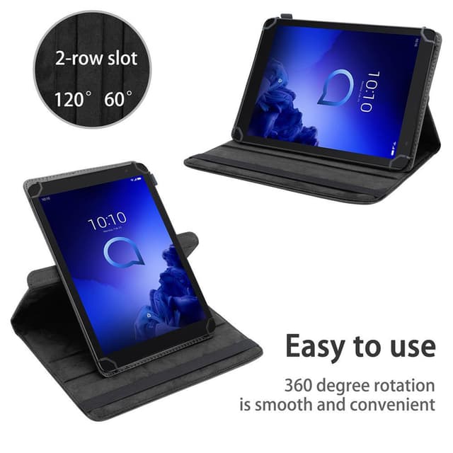 Alcatel 1T (10 tum) Skal Fodral Case (Svart) - Elgiganten