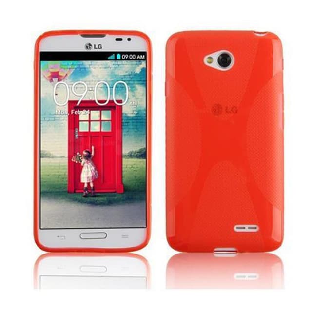 LG L70 (1. SIM) Deksel Case Cover (rød) - Elkjøp